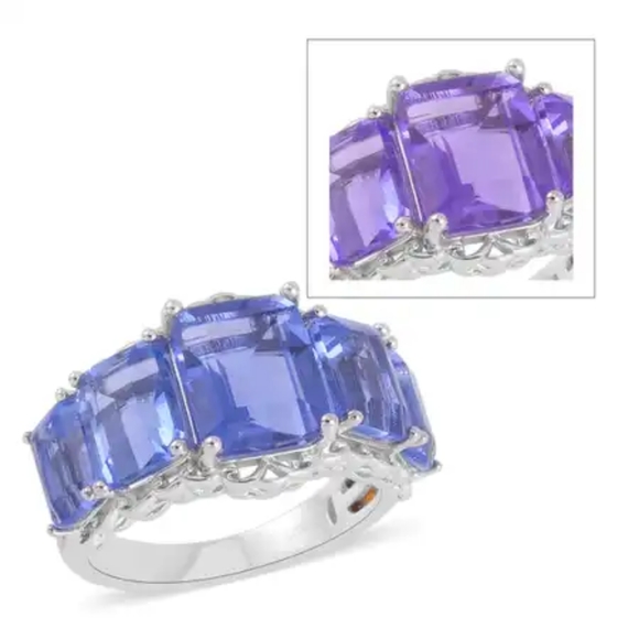 Djoy | Jewelry | Color Change Fluorite Ring In Vermeil Yg And Platinum ...